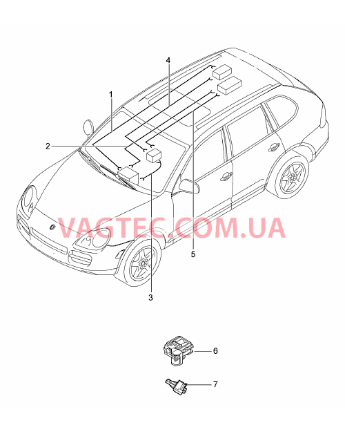 Купить Световод Cayenne PORSCHE 2003-2006 года. Купить оригинальные ...
